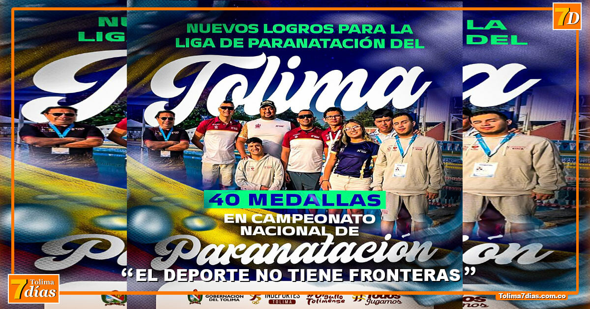 Nuevos logros para la Liga de Paranatación del Tolima | Tolima7dias.com.co